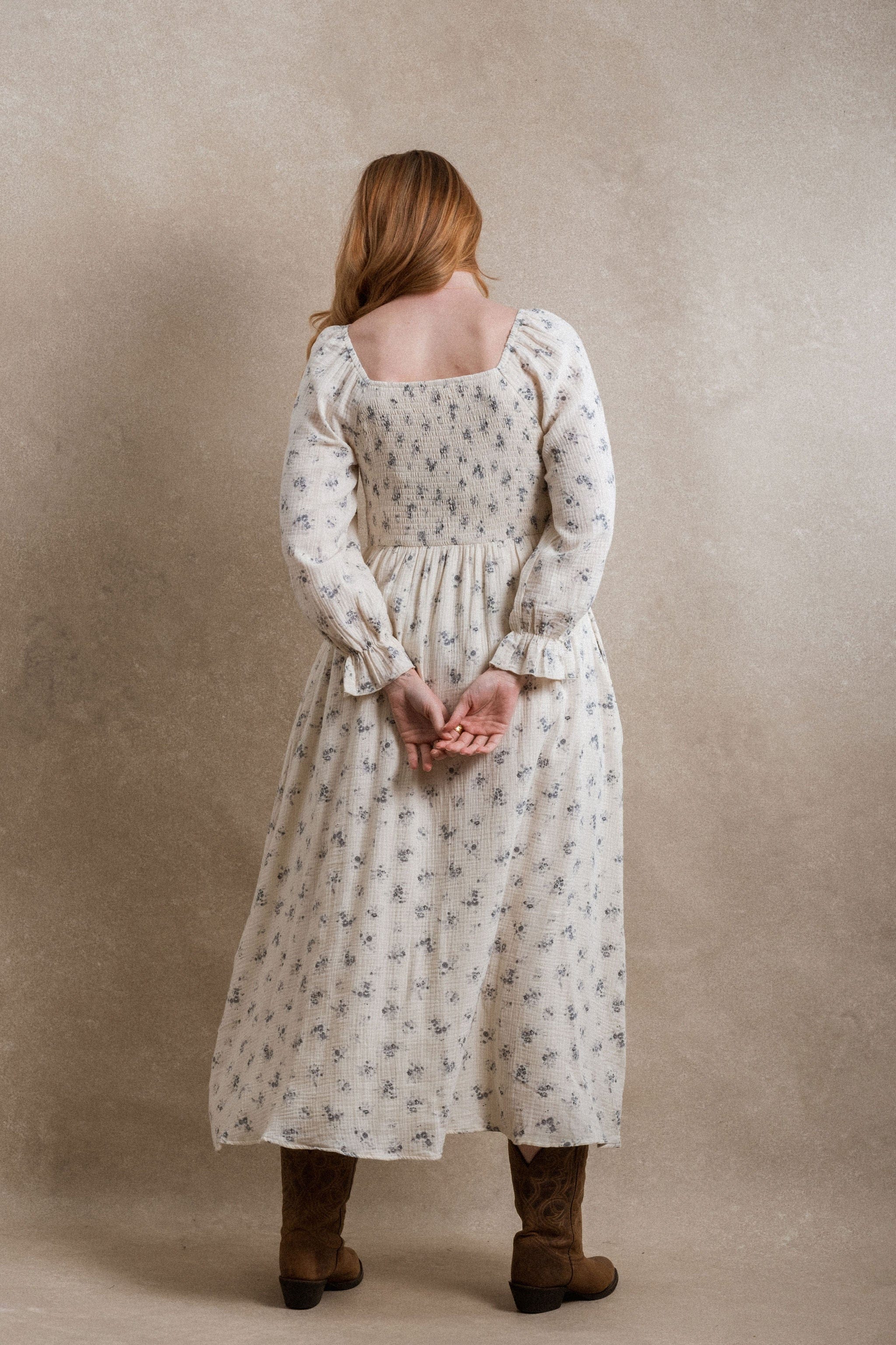Gentry Dress - Blue Floral – Neuflora