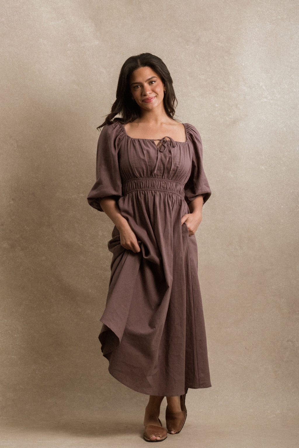 Fulton Dress - Dusty Fig – Neuflora